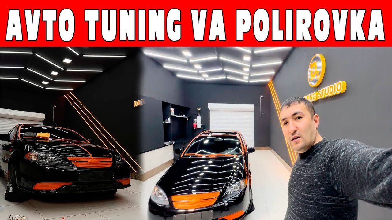 Avto tuning, 3-4 etaplik polirovka va keramika surish jarayoni - YouTube