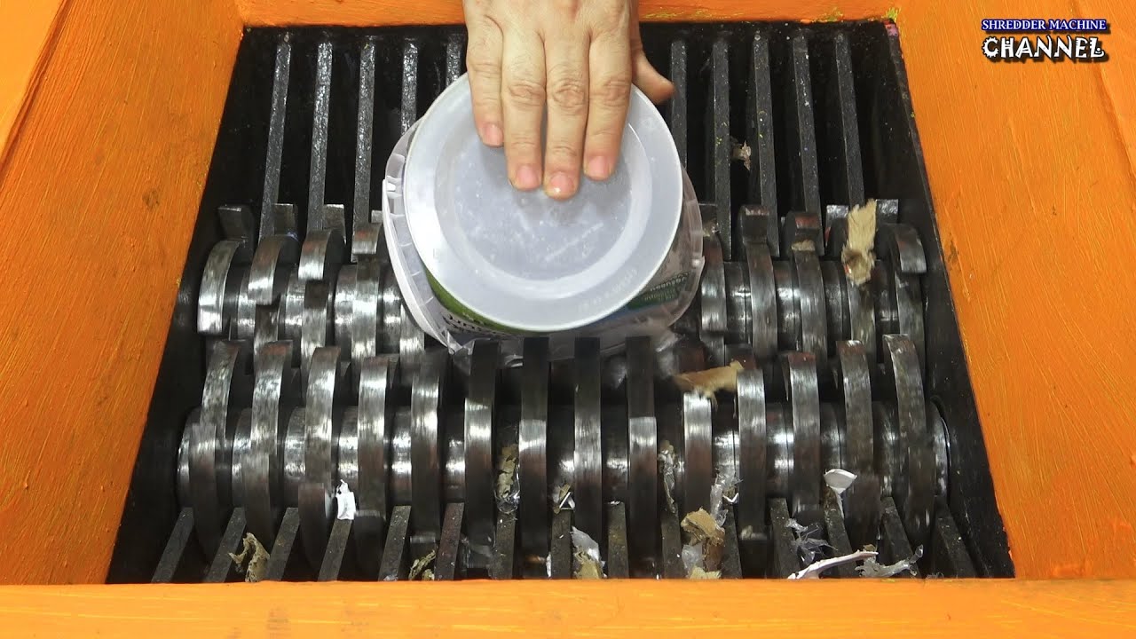 SHREDDER MACHINE! Shredding Hard and Soft Things! Oddly Satisfying ...