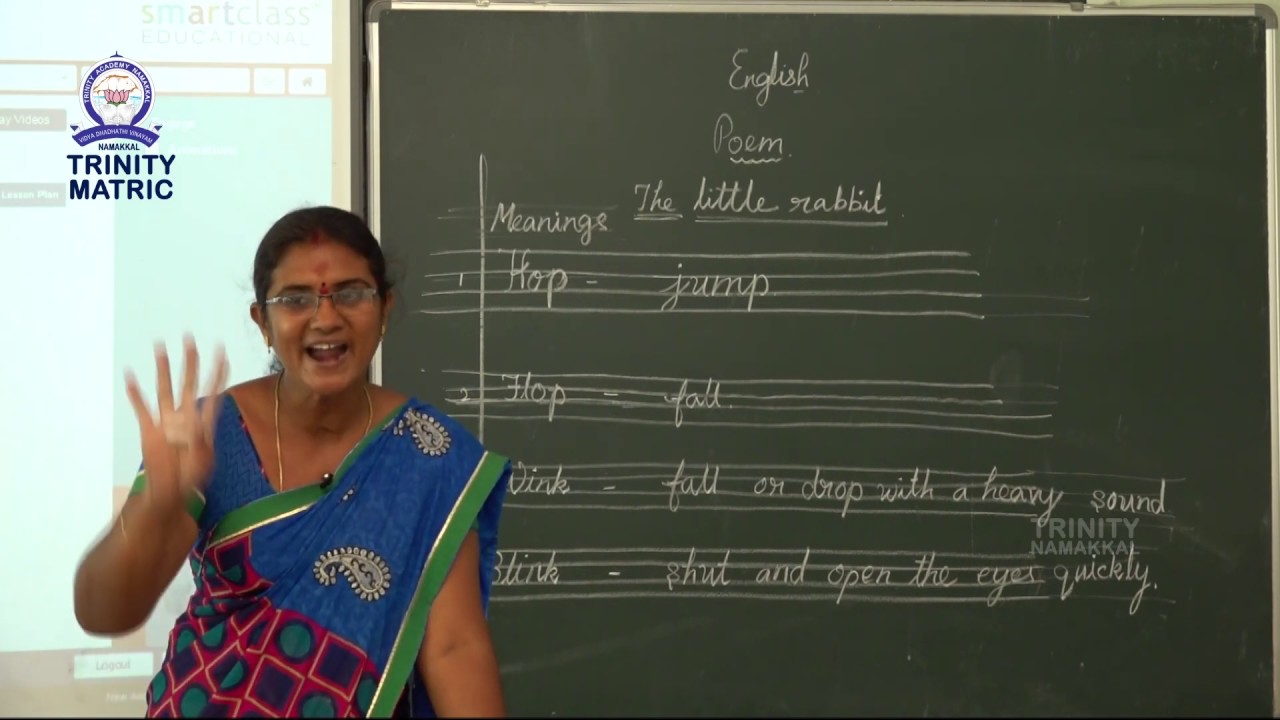 RABBIT ENGLISH POEM | Trinity Matric Online classes - YouTube
