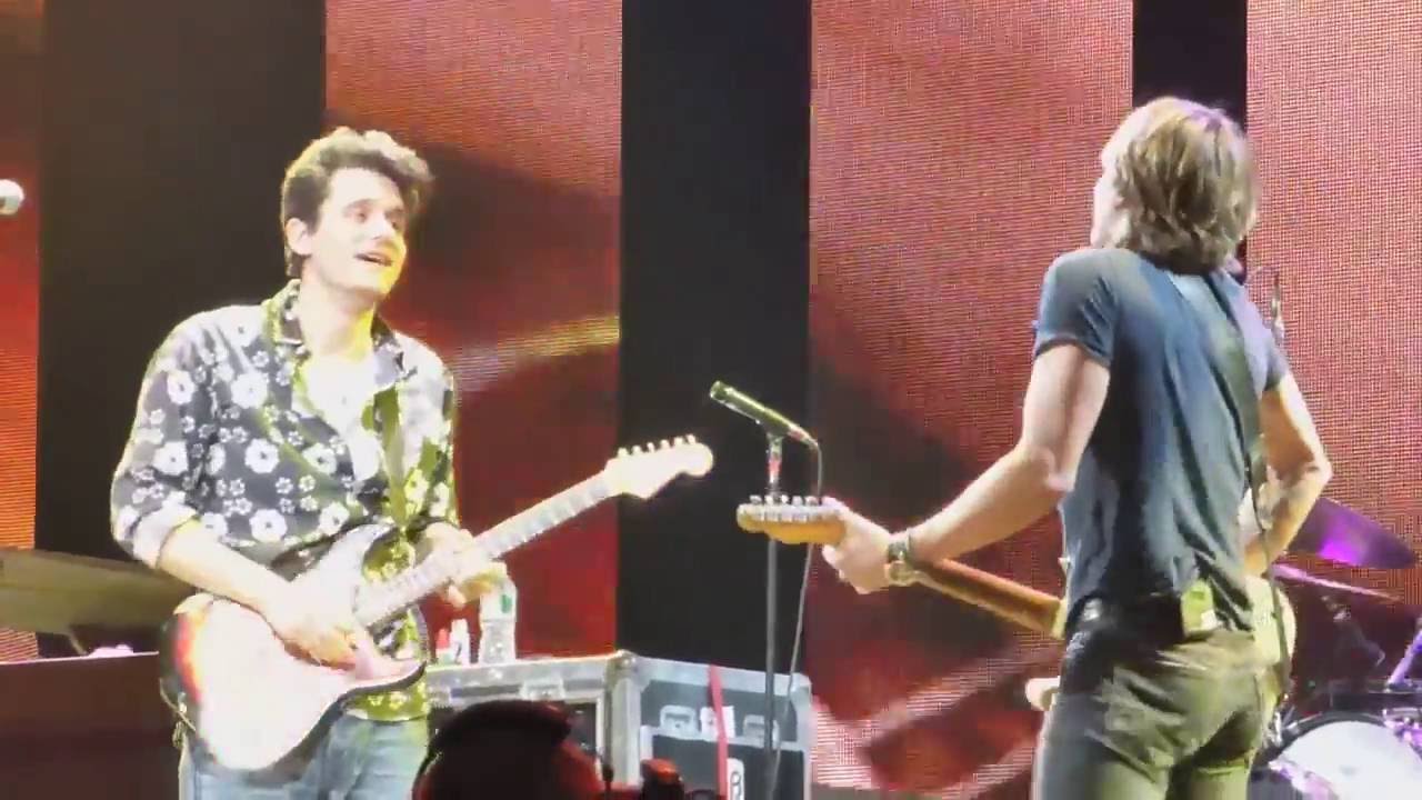 John Mayer and Keith Urban jamming - YouTube