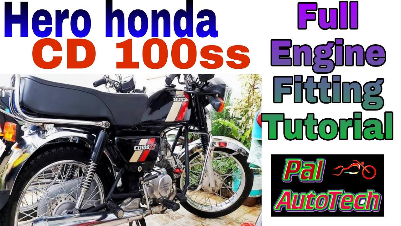 Hero honda CD100ss Full engine fitting tutorial how to make a full ...