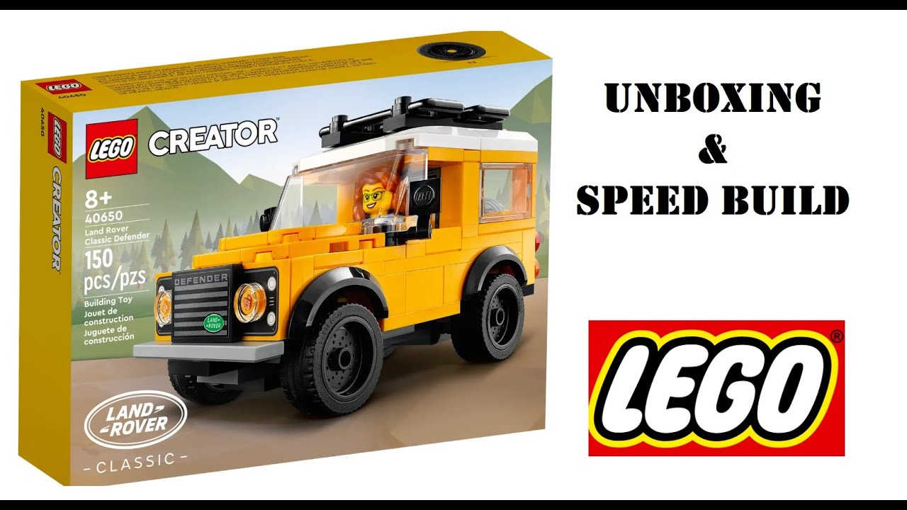 LEGO Creator 40650 Land Rover Classic Defender Unboxing & Speed Build ...