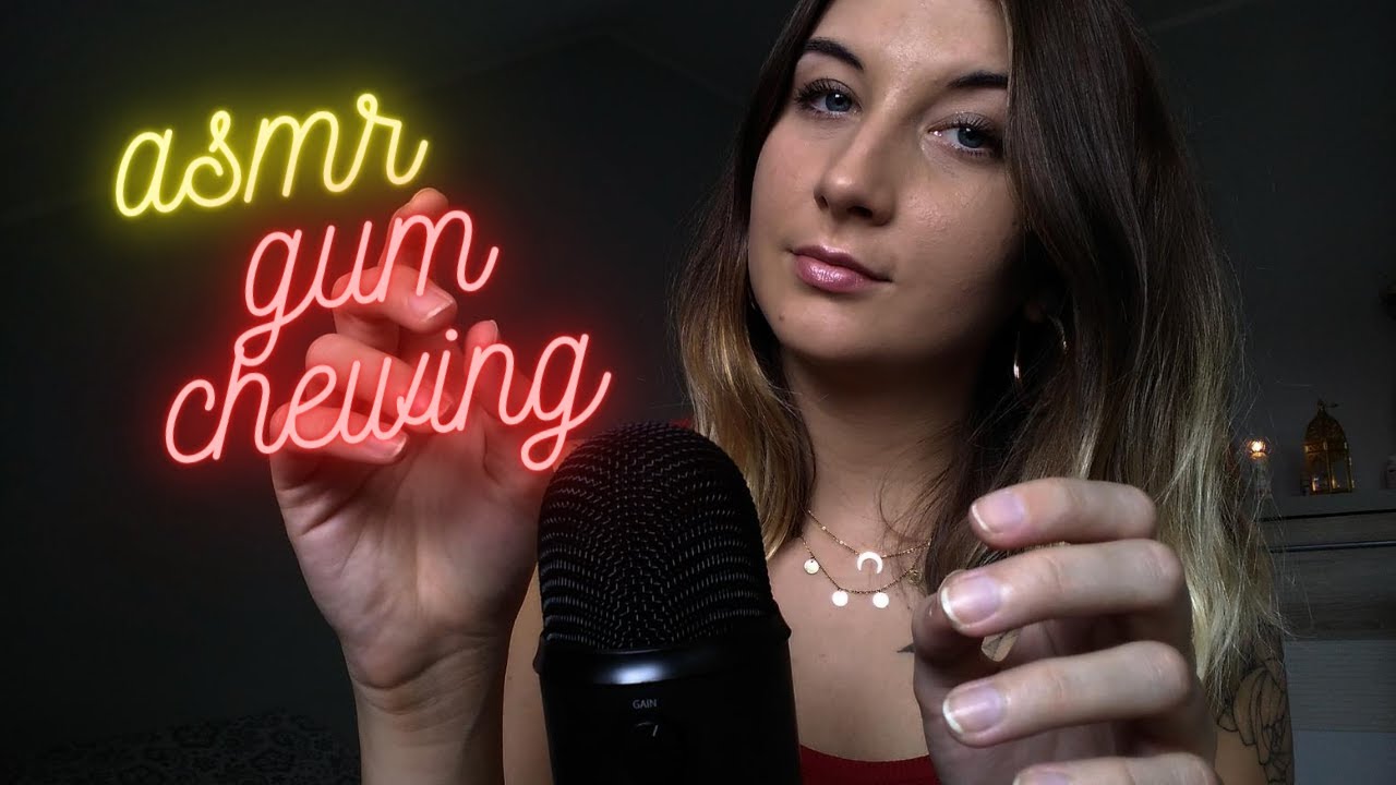 ASMR| GUM CHEWING WITH HAND MOVEMENTS (super relaxing) - YouTube