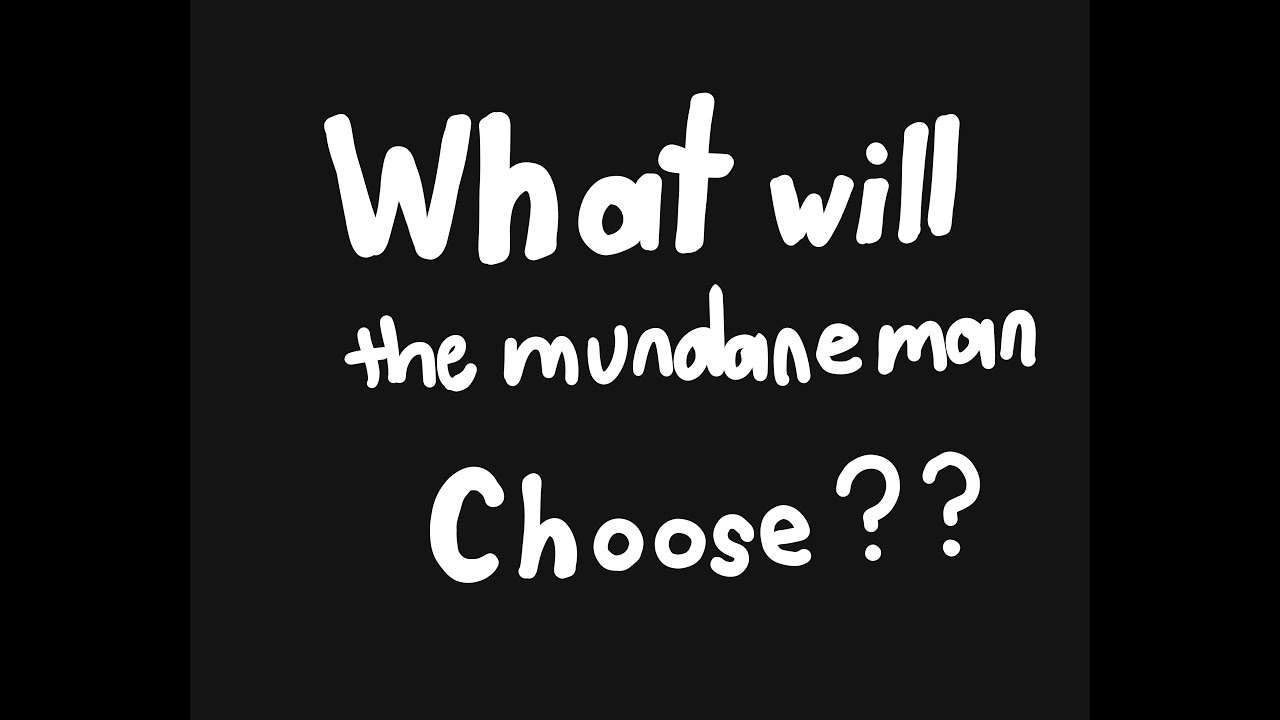 Mundane man and the hall of actors - YouTube