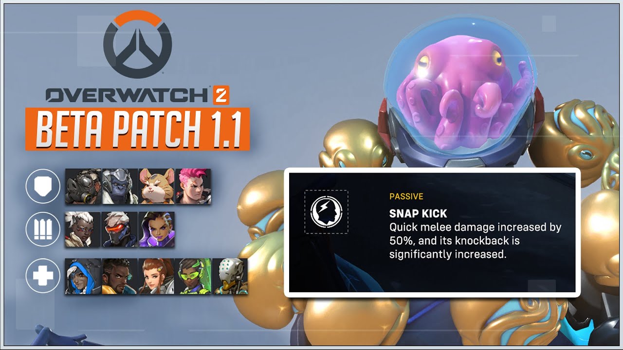 ZEN has a NEW PASSIVE: SNAP KICK | Overwatch 2 Beta 1.1 Patch ...