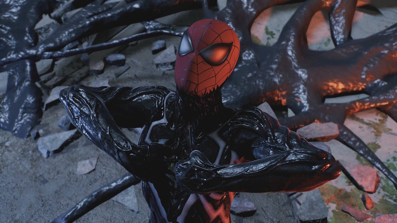 Spider-Man 2 (PS5) - Spider-Man Rips Symbiote (Venom) Off Scene ...