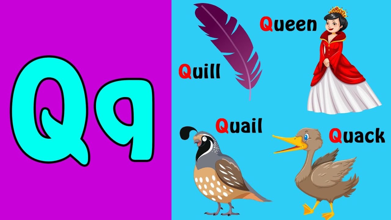 Q Words vocabulary | Fun Learning Alphabet Poem for Toddlers | ABC Kids ...