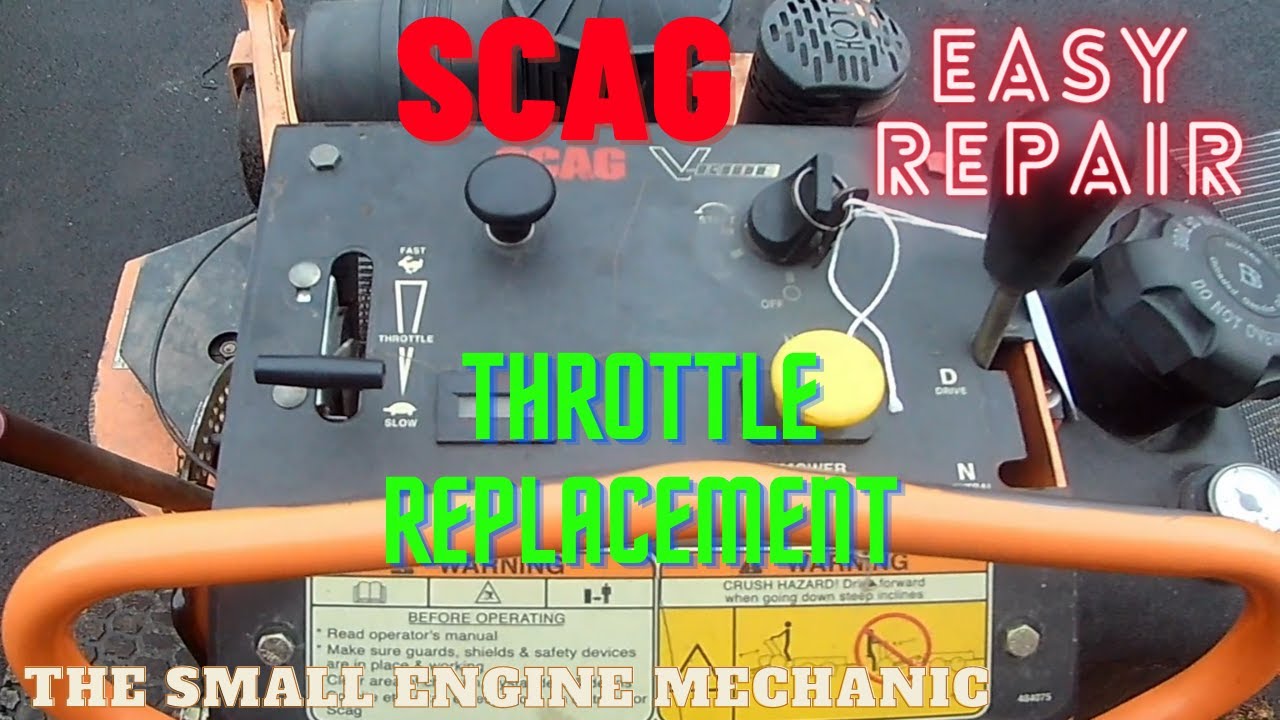 Scag Mower Throttle Replacement - YouTube