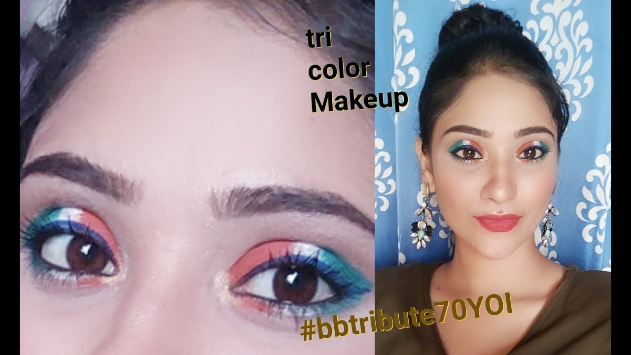 Tri colors makeup look || #BBtributeYOI || shy styles - YouTube