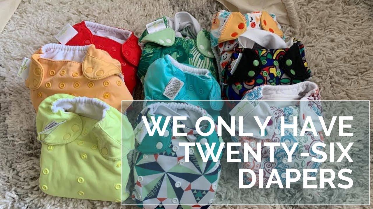 My Minimalist Cloth Diaper Stash - YouTube