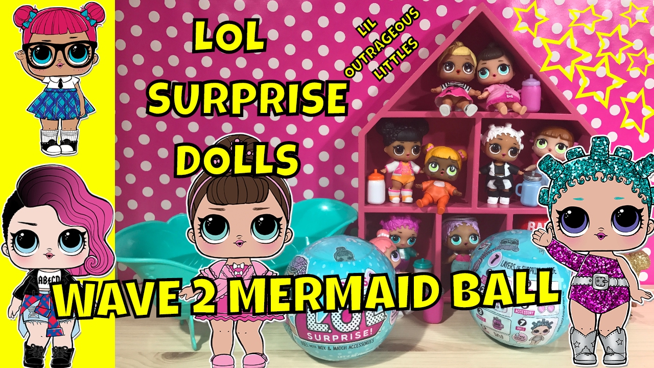 LOL Surprise Dolls NEW MERMAID Surprise Dolls that Tinkle,Spit,Cry or ...