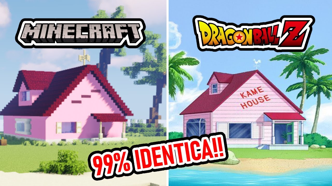 como contruí la "Kame house" en Minecraft - YouTube