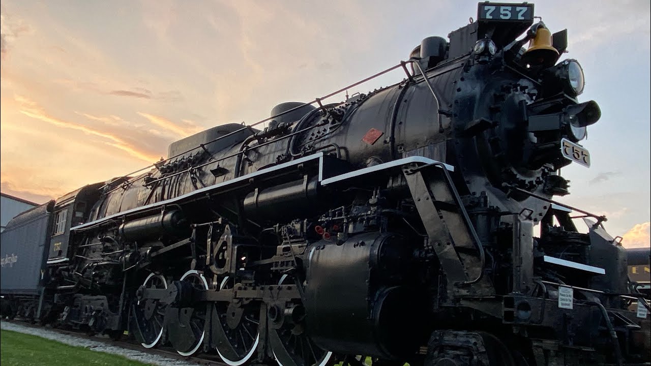 Nickel Plate Road 757 Steam Locomotive on display at Mad River & NKP ...