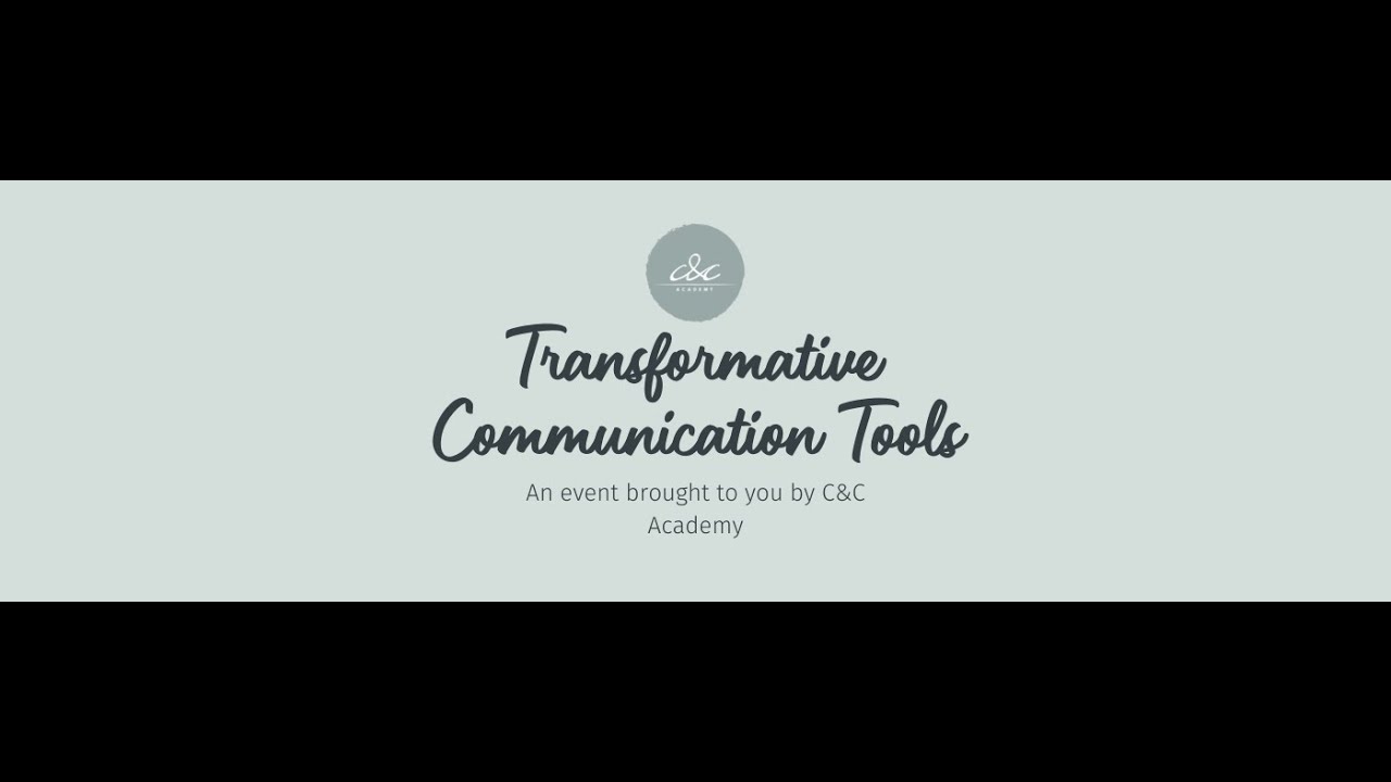 Transformative Communication Tools - YouTube