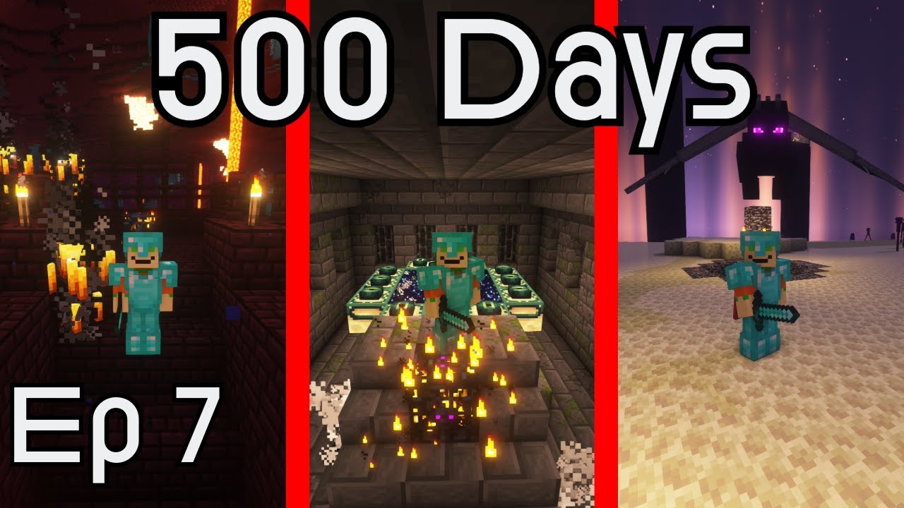 Minecraft Let's Play Episode 7 - I Survived 500 Days In Minecraft and ...