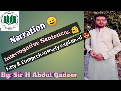 Interrogative Sentences Narration rules| Indirect Direct Rules - YouTube