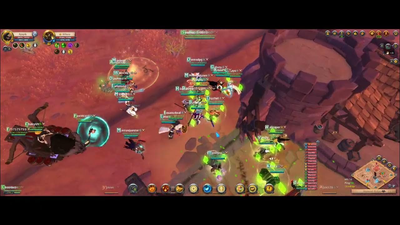 Castillo ridge - Gremio Monos con Navaja - Albion Online ZvZ - YouTube
