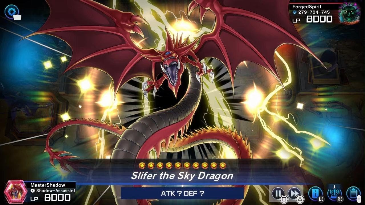 Slifer The Sky Dragon! Thunder Force Attack! - YouTube