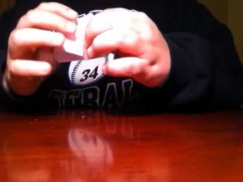 How to make a paper fishing lure - YouTube