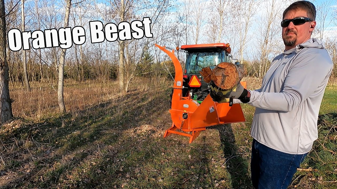Titan Attachments 3-Point 6" Wood Chipper For Tractors Up To 70hp - YouTube