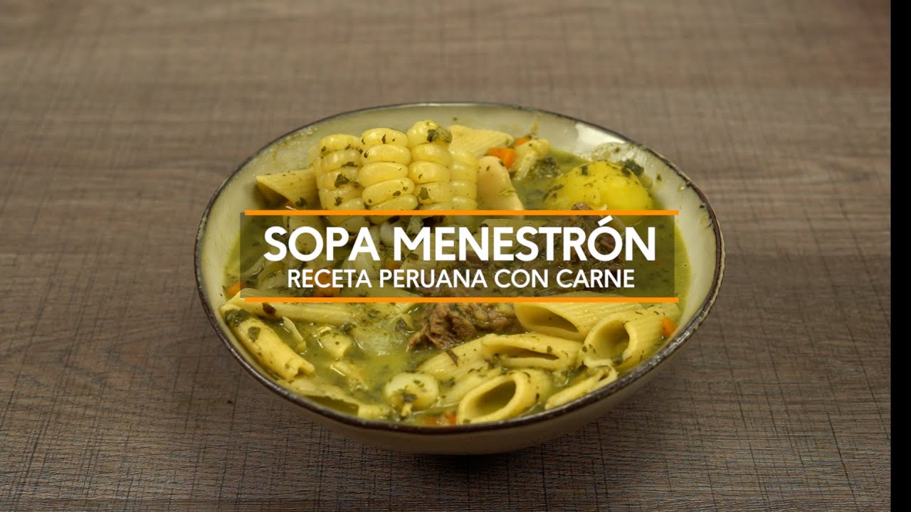 SOPA MENESTRÓN | RECETA PERUANA - YouTube