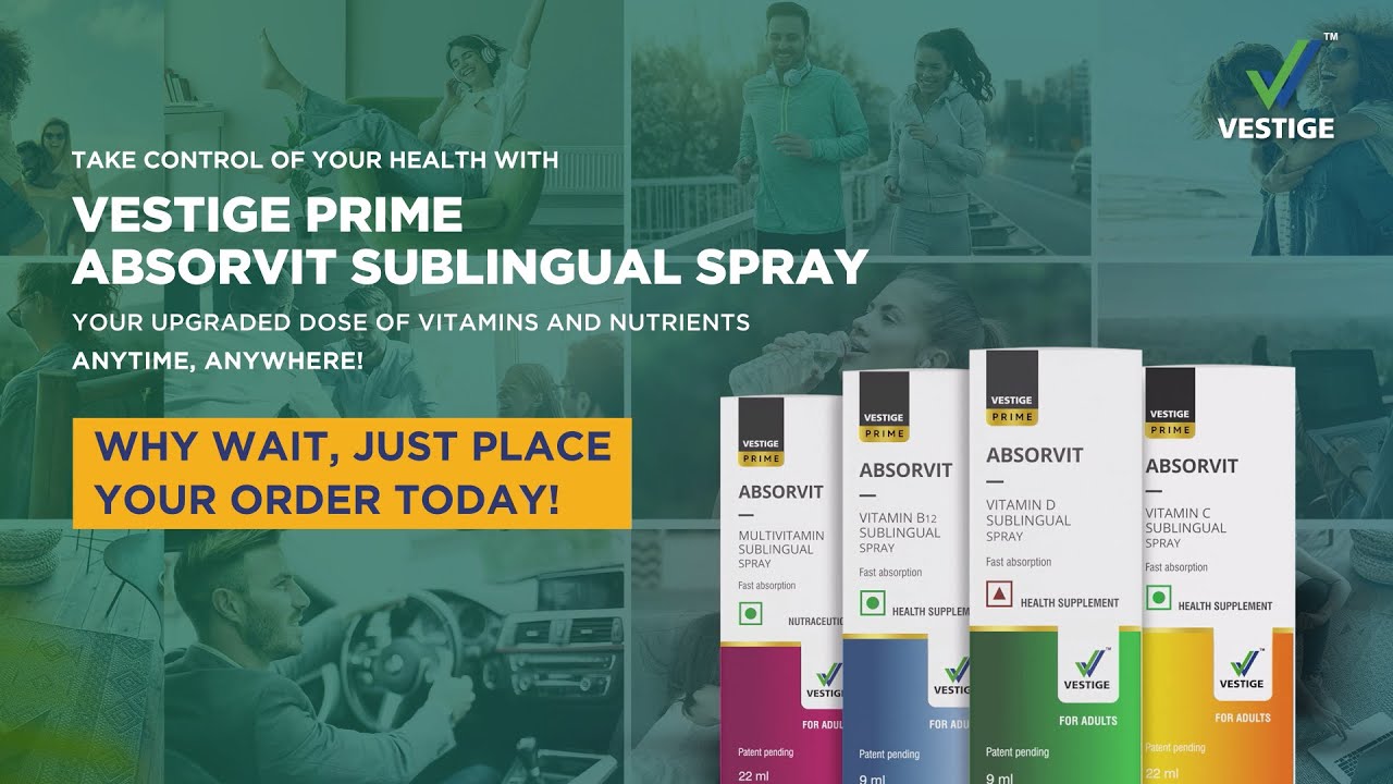 Vestige Prime Absorvit Sublingual Spray - Product AV (English) - YouTube