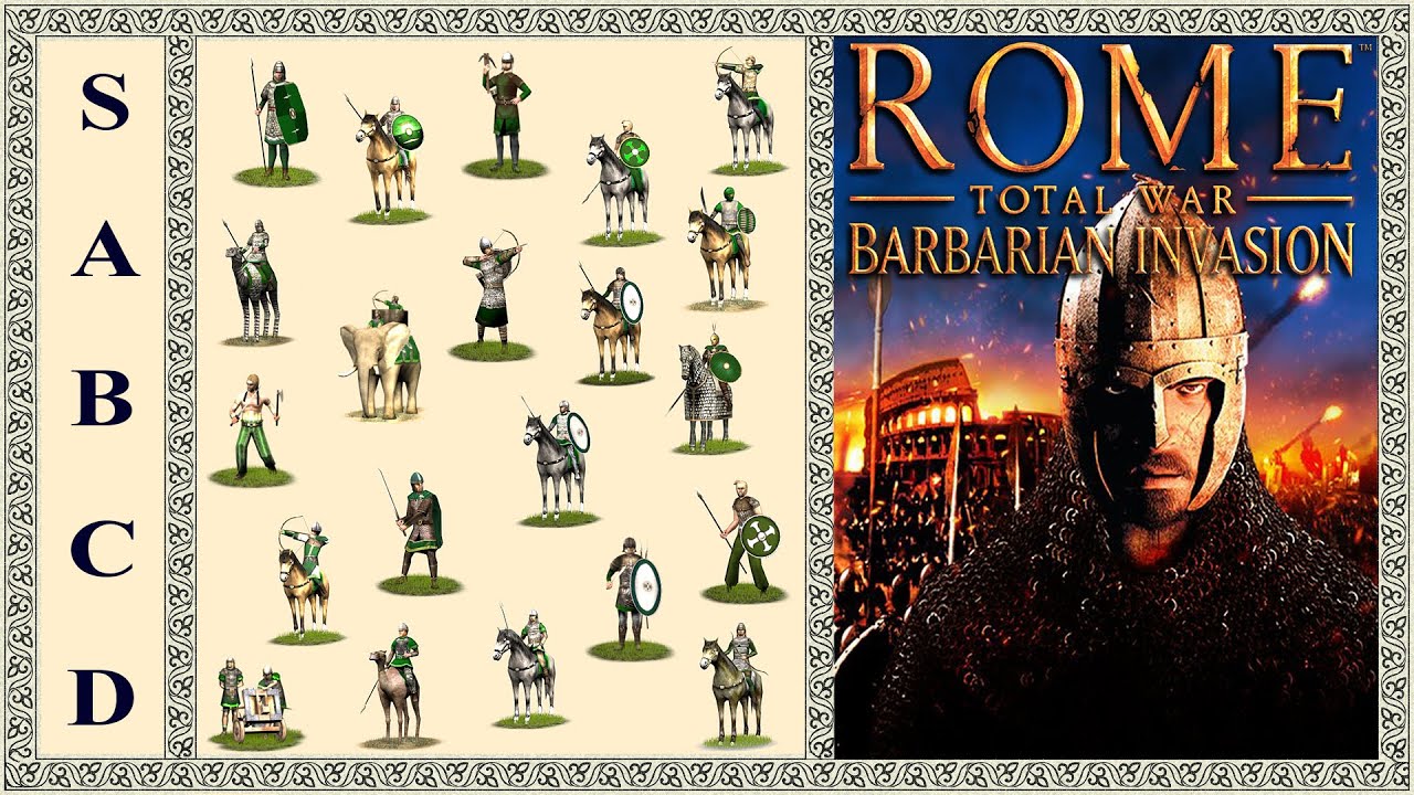 Ranking Every Mercenary Unit | Tier List | Barbarian Invasion | Rome ...