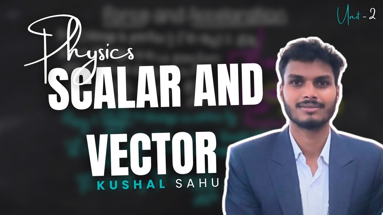 L6 Scalar and vector quantities|| Motion along straight line ...