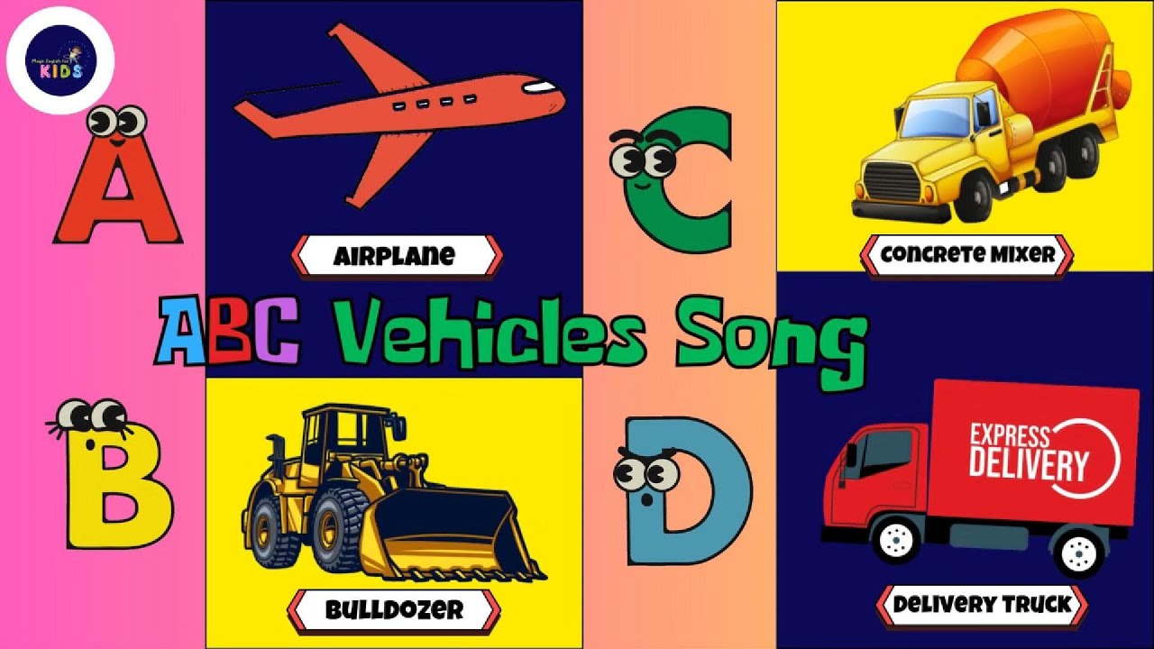 ABC Vehicles Song | Learn Alphabet with Fun Transportation | A to Z ...