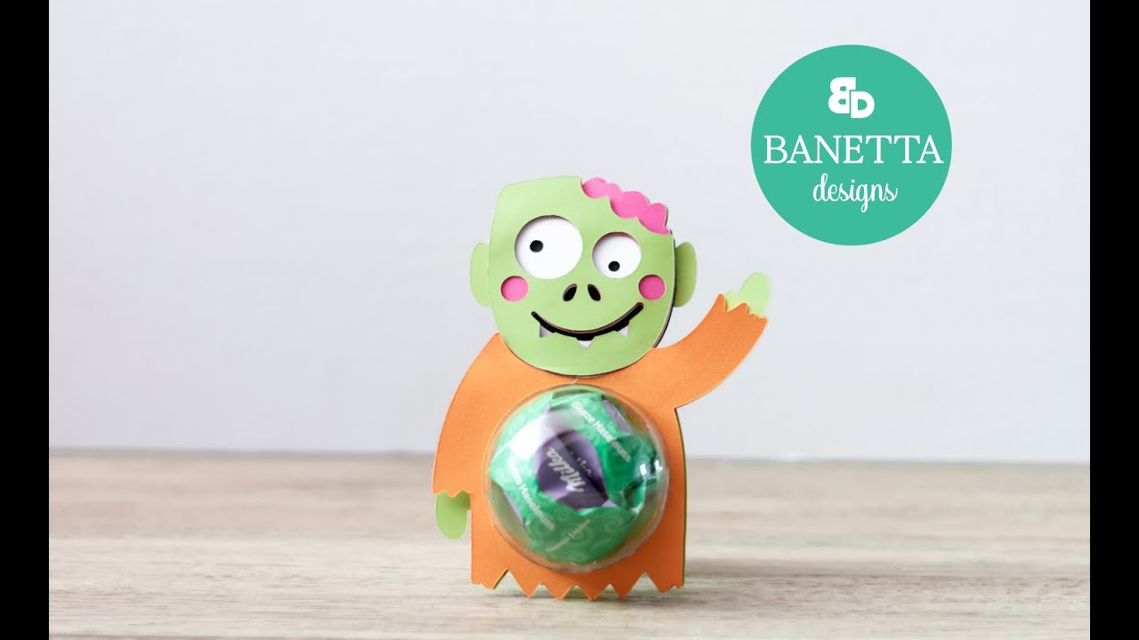 HALLOWEEN MONSTER candy holder - DIY gift idea - YouTube