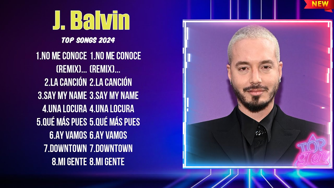 J. Balvin Mix Top Hits Full Album ️ Full Album ️ Best 10 Hits Playlist ...