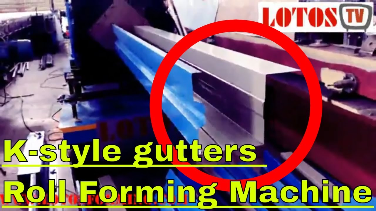 Gutter Roll Forming Machine | Rain Gutter Making Machine 👌👌👌 - YouTube