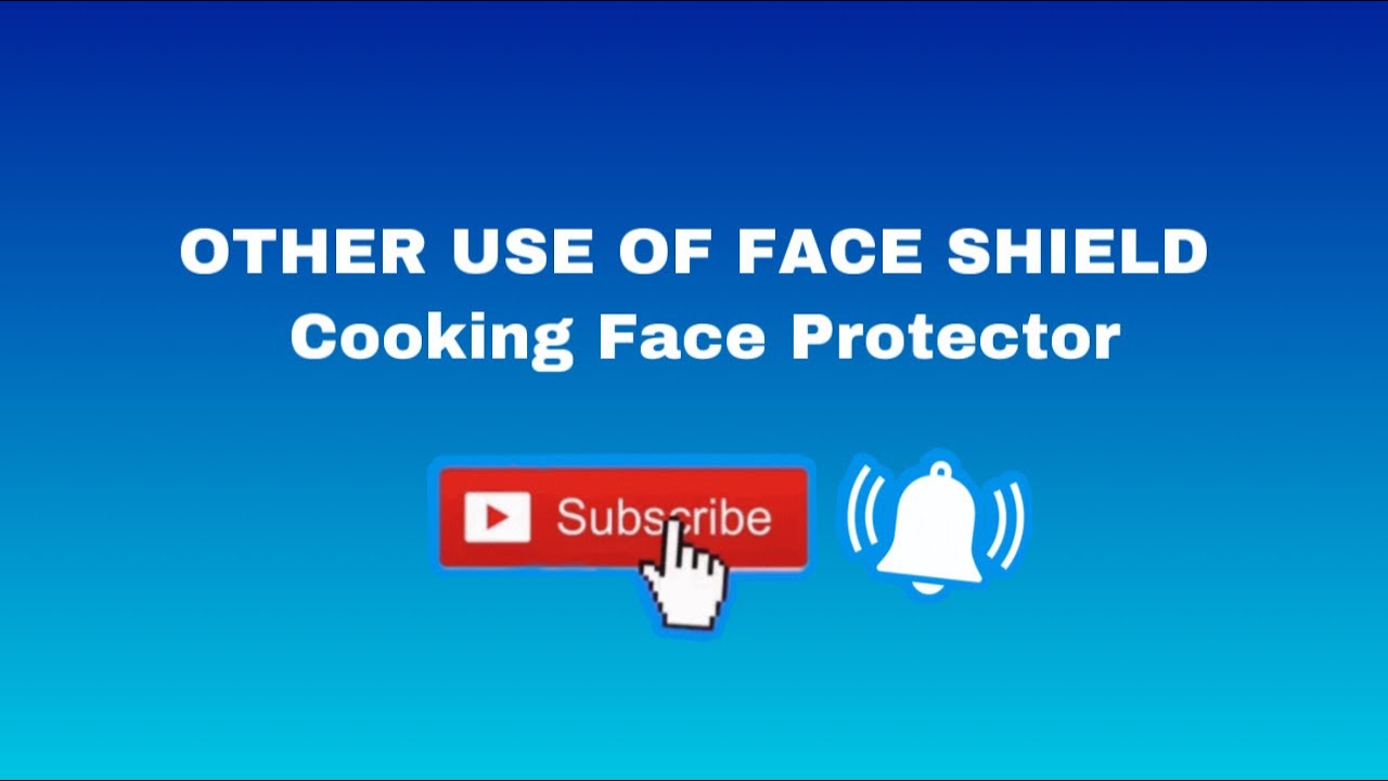 Cooking Face Protector | Face Shield | Double Purpose - YouTube