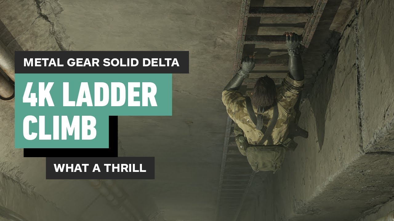 Metal Gear Solid Delta: Snake Eater - Iconic Ladder Scene in 4K - YouTube