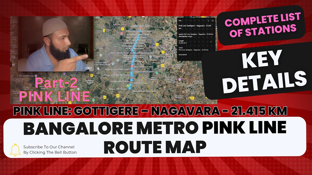 Bangalore Metro Pink Line Route | Complete List of Stations & Key ...