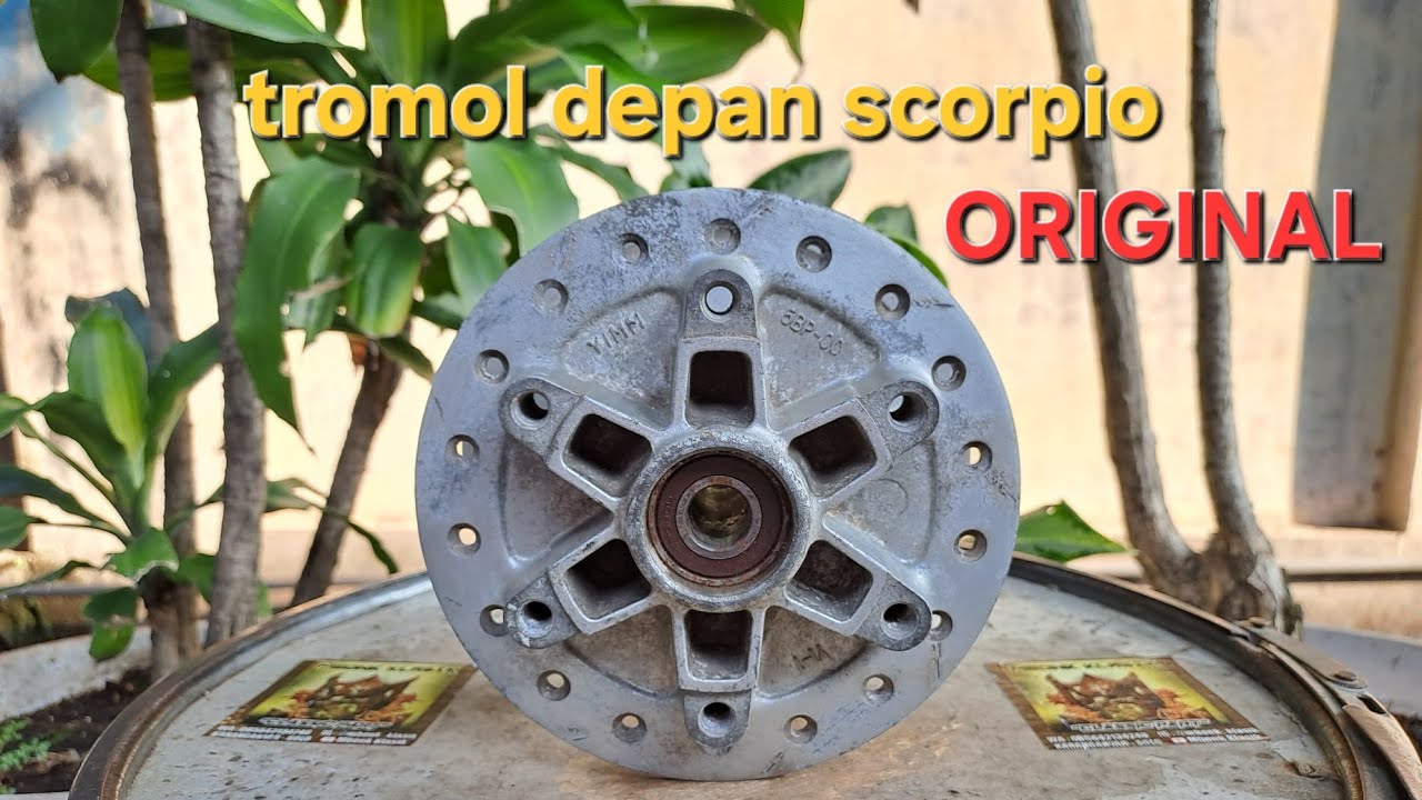 tromol depan yamaha scorpio ORIGINAL @mbonkklasik - YouTube