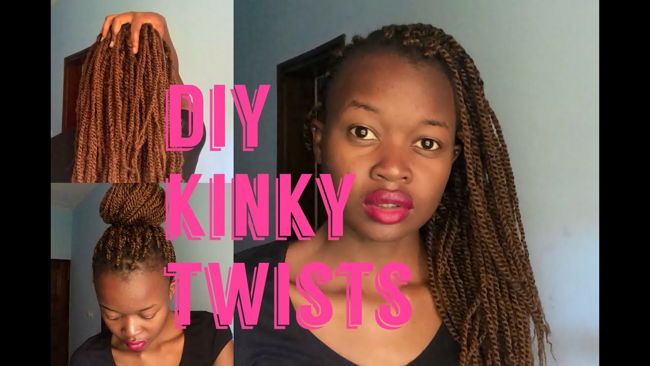 How to: Easy Kinky Twists - YouTube