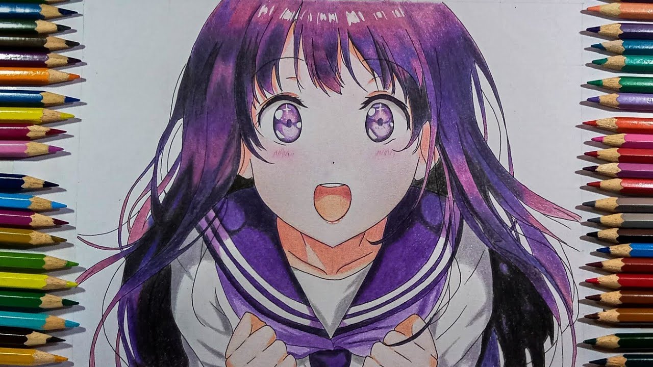 DRAWING CHITANDA ERU (HYOUKA) By Evolve Art - YouTube