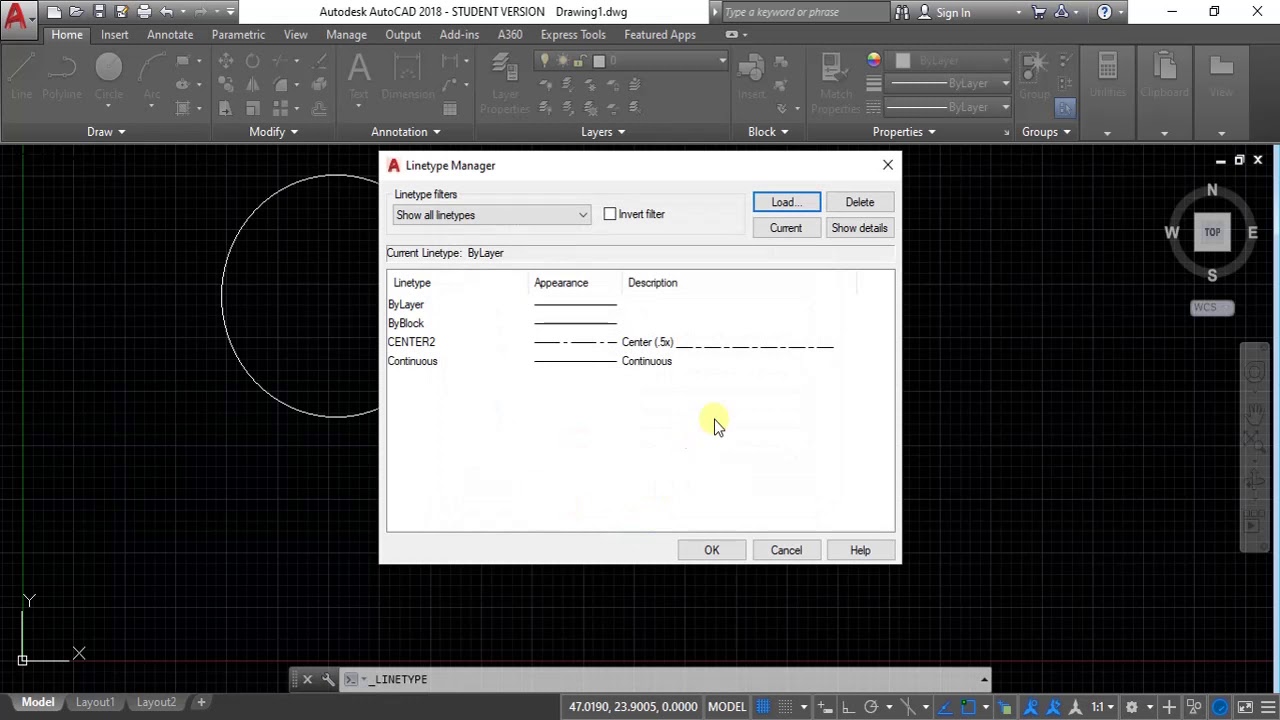 AutoCAD LTS Line Type Scale Part 1 - YouTube