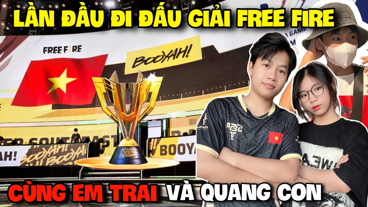 Vlog | Lần Đầu Đi Đấu Giải Free Fire Cùng Quang Con Với Em Trai Game ...