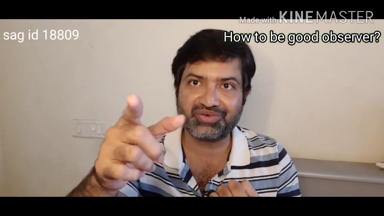 how to be good observer - YouTube