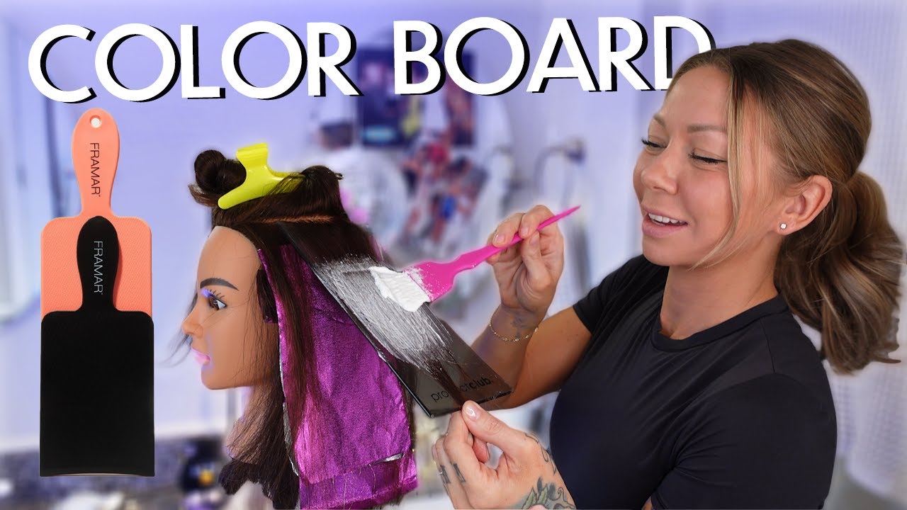 how to use a foil/balayage board - YouTube