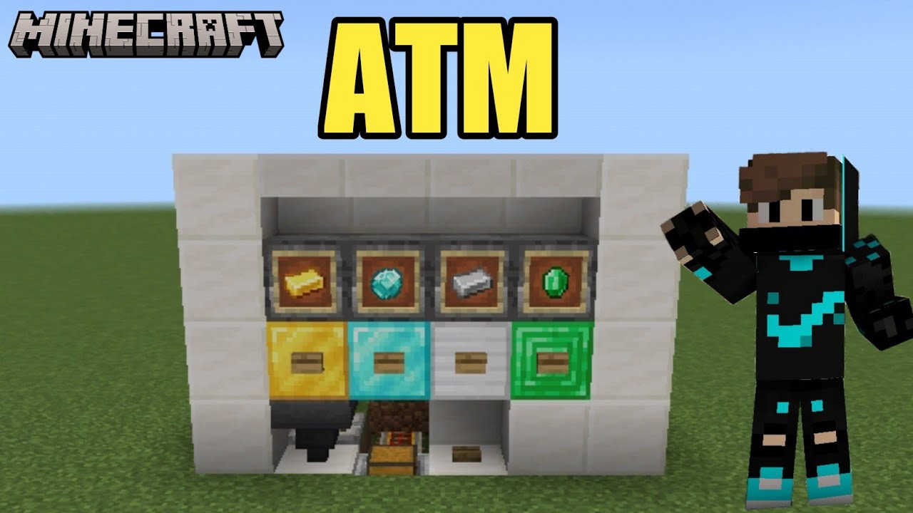 CARA MEMBUAT ATM DI MINECRAFT - YouTube