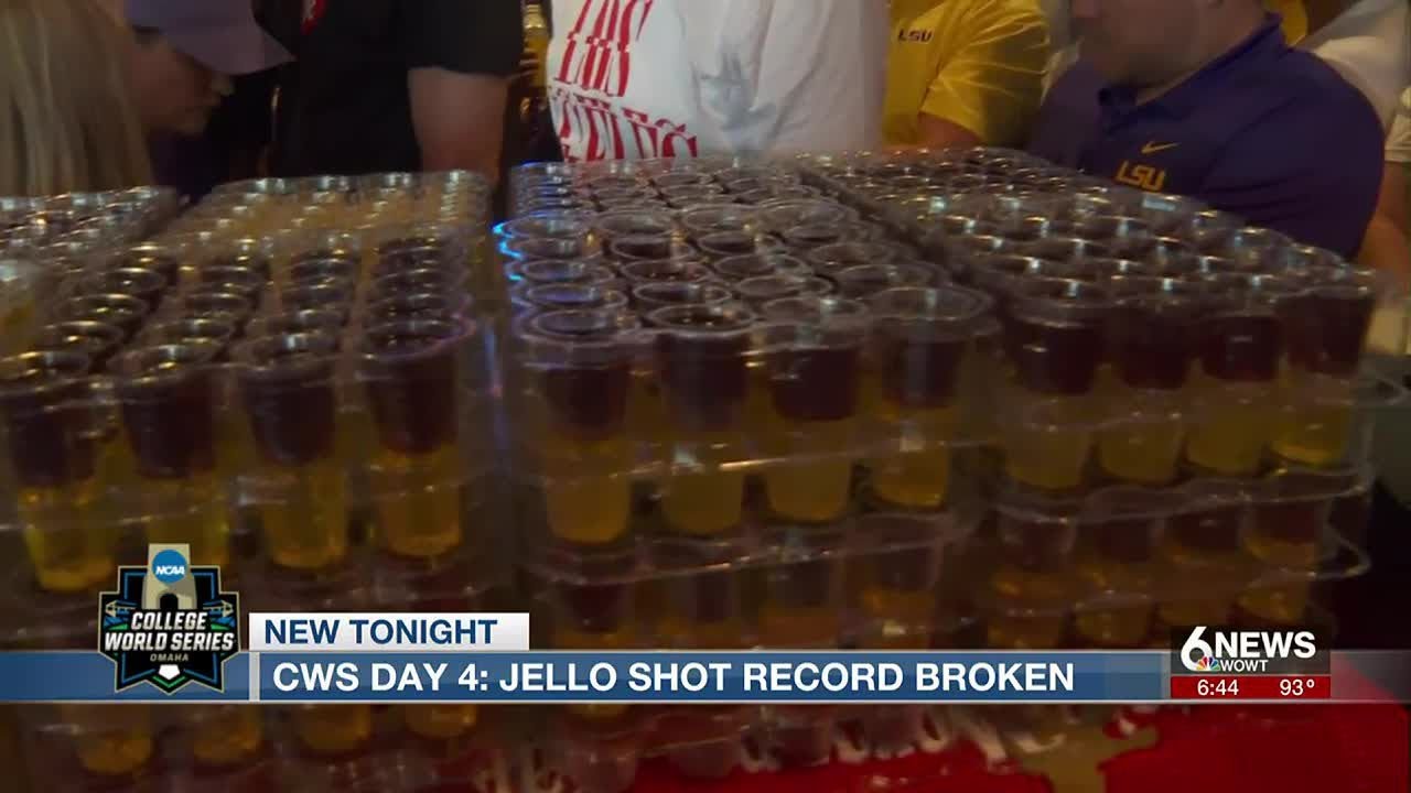 CWS 2023: Jell-O shot challenge record broken - YouTube