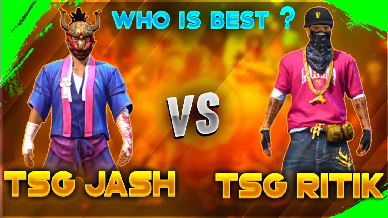 Two Side Gamers TSG Ritik VS TSG Jash || Who is Best? || Garena Free ...