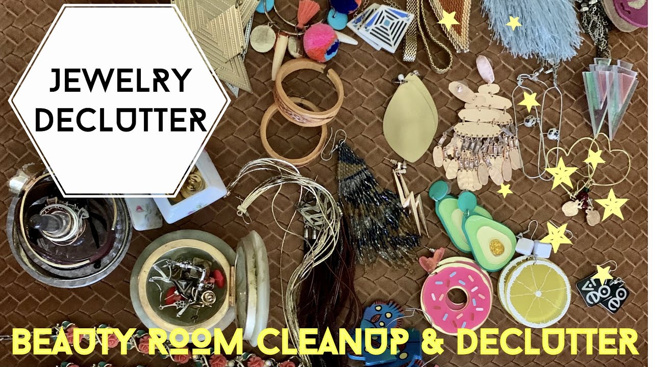 Cleaning Up My Beauty Room & Decluttering My Jewelry! - YouTube