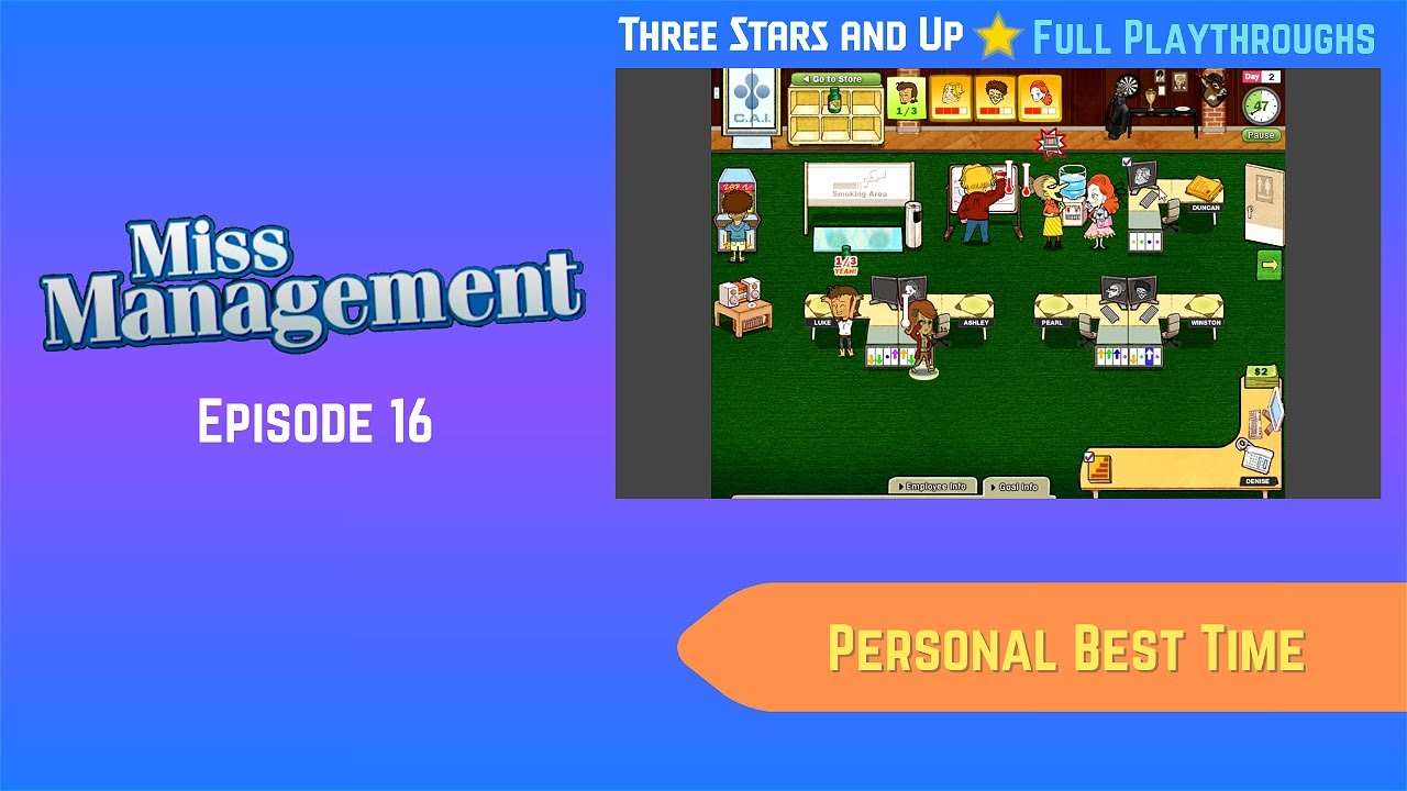 Miss Management (2007, PC) - Episode 16: Mad Mad Management - YouTube