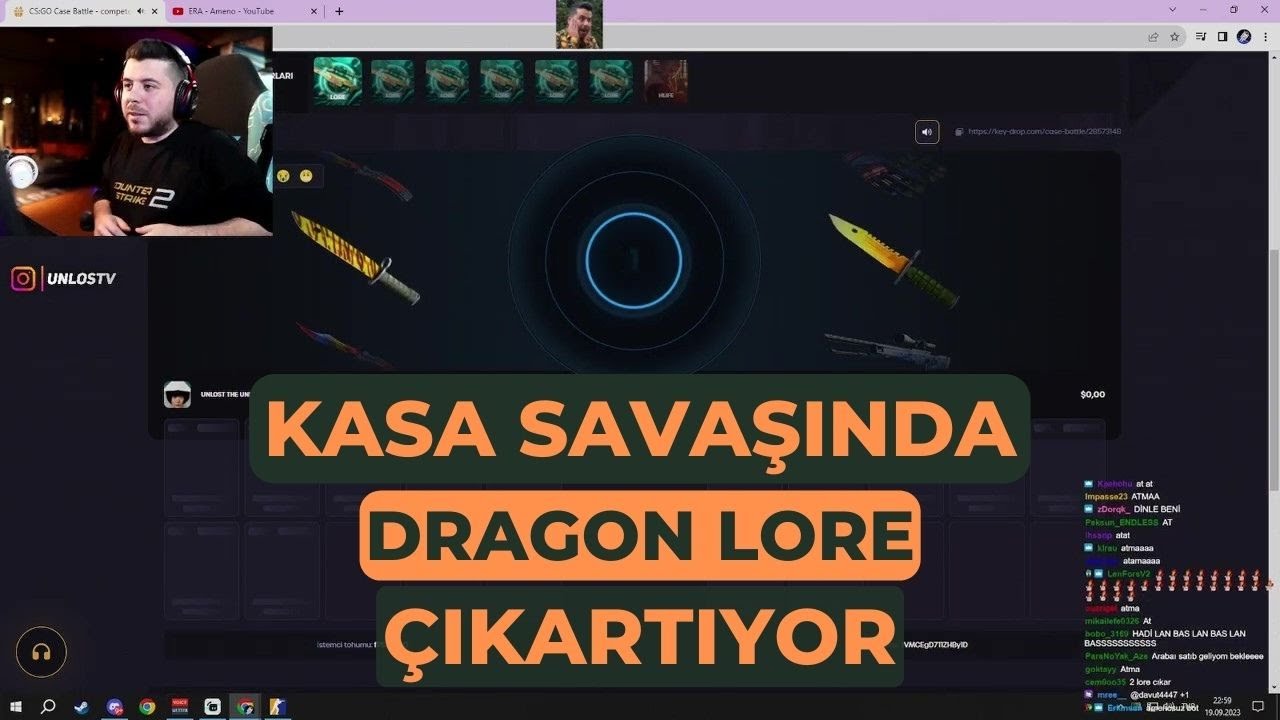 UNLOST - Kasa Savaşında DRAGON LORE Çıkartıyor #keydrop - YouTube