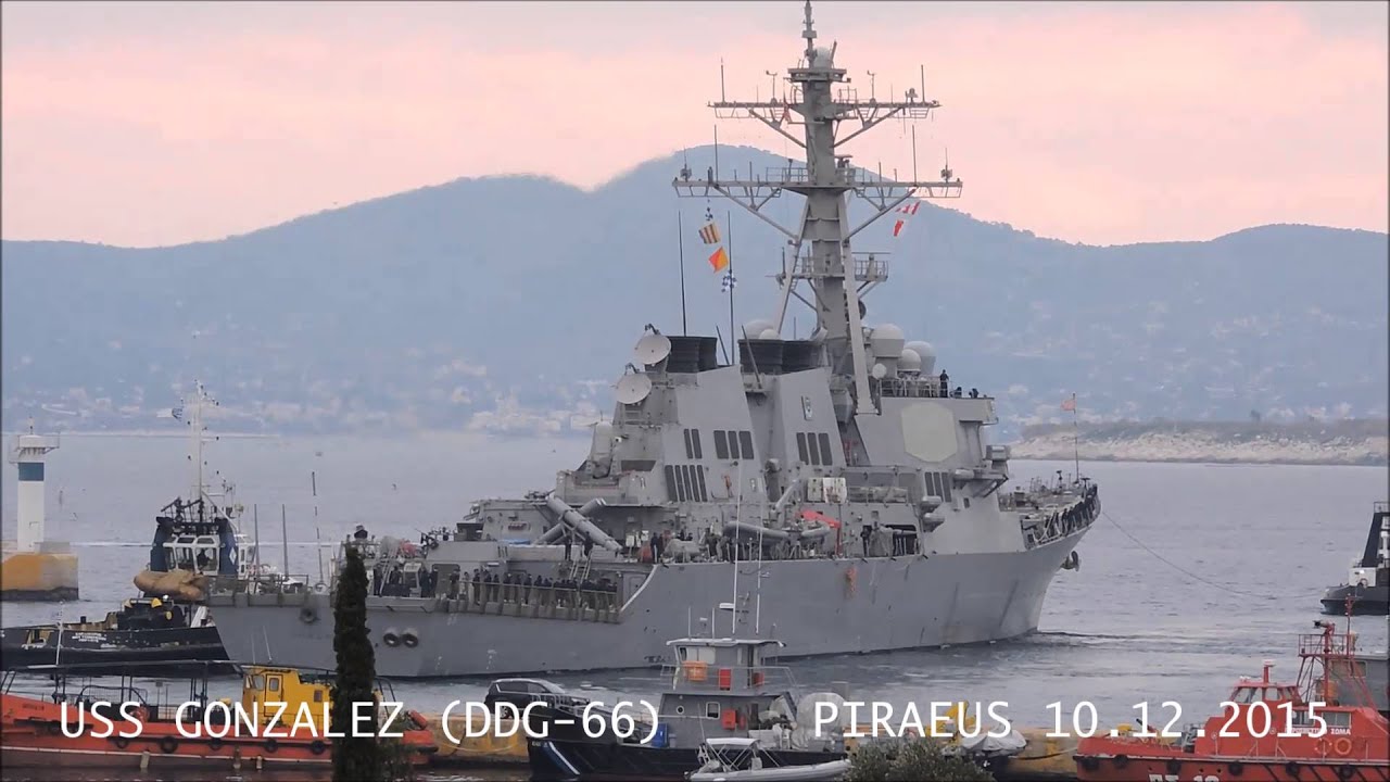 USS GONZALEZ DDG 66 - YouTube