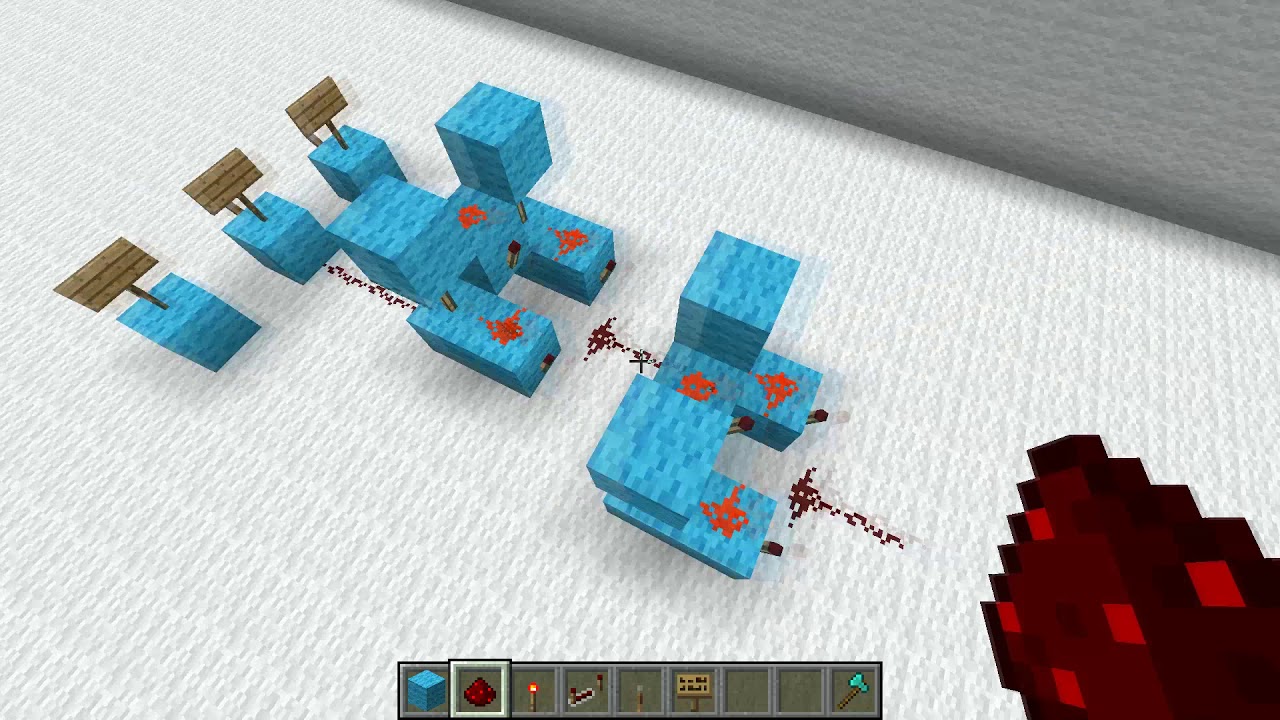 The Logic Gates in a Minecraft Adder - YouTube